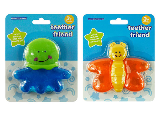 Animal Shaped Infant Baby Toys Cooling Teether With Soft Textured Surfaces supplier