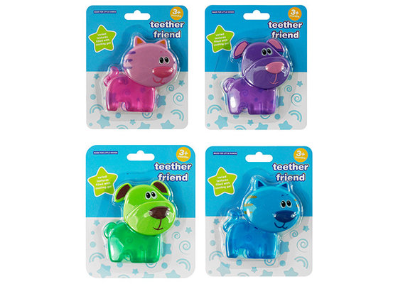 Animal Shaped Infant Baby Toys Cooling Teether With Soft Textured Surfaces supplier