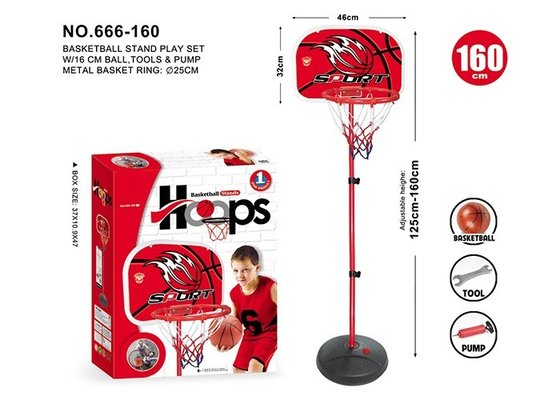 47 " Kids Adjustable Basketball Hoop With Ball Pump Tool For Sporting Game supplier
