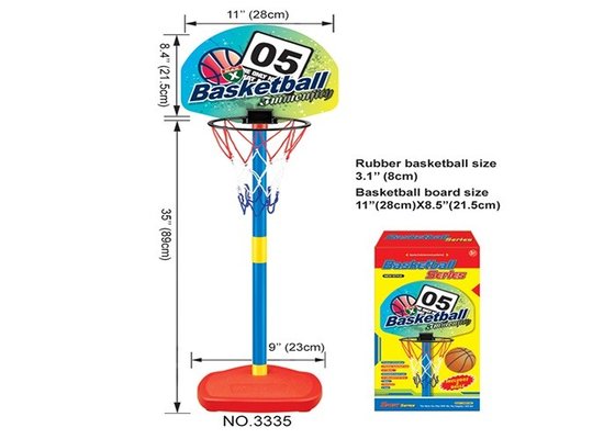 Portable Plastic Children's Basketball Hoop Adjustable Sports Toys For Boys supplier