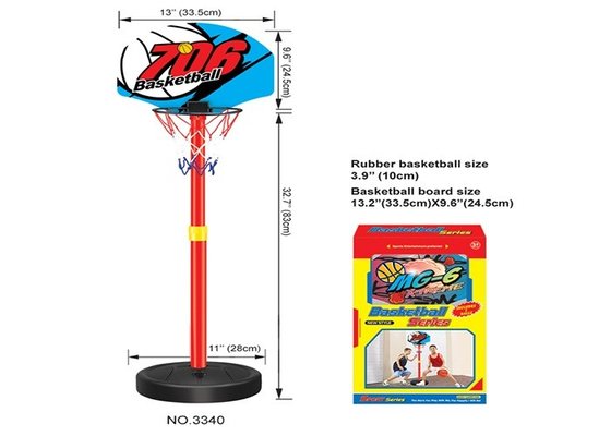 Portable Plastic Children's Basketball Hoop Adjustable Sports Toys For Boys supplier