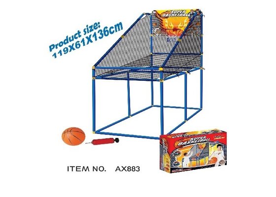 Playing Portable Kids Sports Toys Plastic Indoor Basketball Hoop With Stand supplier