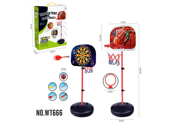 Portable 2 In 1 Magnetic Dart And Little Tikes Adjustable Basketball Hoop supplier
