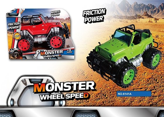 Popular Friction Powered Off Road Jeep Toy Car For Kids 4 Style 8 Colors supplier