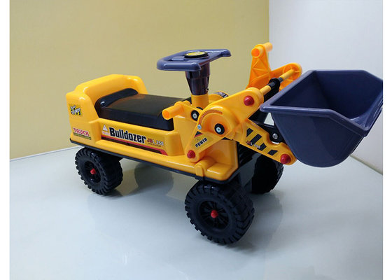 Pretend Play Ride On Trucks For Toddlers , Plastic Bulldozer Sliding Car supplier