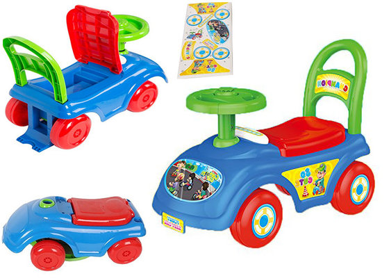 Plastic 4 Wheel Push Ride On Toys For Toddlers , Children's Ride On Toy Car supplier