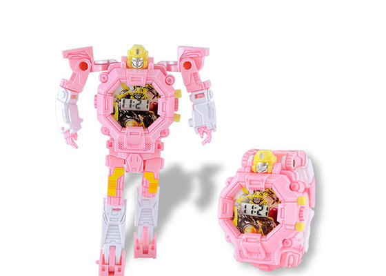 Children's Transformer Toys Digital Deformation Robot Watch With Adjustable Time supplier