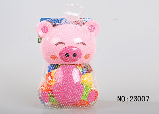 79Pcs Plastic Kids Building Blocks Educational Toys In Teddy Bear Storage Bottle supplier