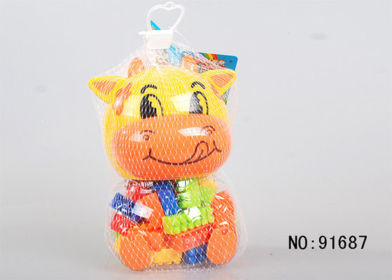 79Pcs Plastic Kids Building Blocks Educational Toys In Teddy Bear Storage Bottle supplier
