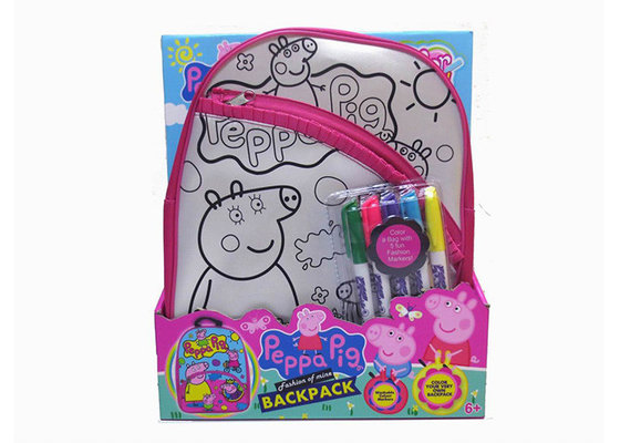 DIY Painting Backpack Arts And Crafts Toys Draw Your Own School Backpacks supplier