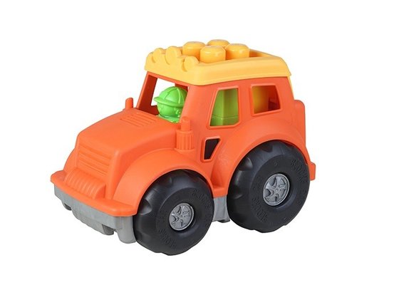 Recycled Plastic Building Blocks Vehicle Play Set For Toddlers And Babies supplier