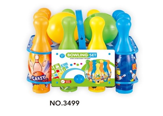 Colorful Plastic Indoor Girls Kids Sports Toys Children's Bowling Ball Set supplier