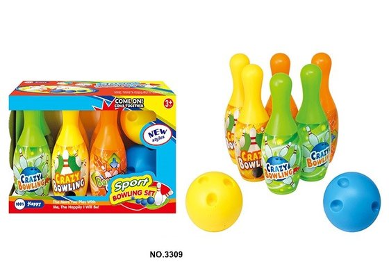 Colorful Plastic Indoor Girls Kids Sports Toys Children's Bowling Ball Set supplier