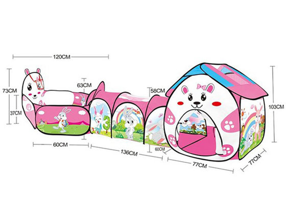 School Bus Shaped Children's Pop Up Toy Tent , Foldable Pop Up Playhouse Tent supplier