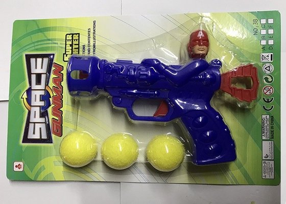 Funny 8 " Plastic Slingshot Toy Kids Sports Toys With 5 Softballs White Color supplier