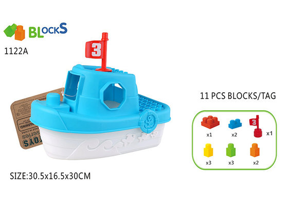 32Pcs Toddlers Baby Building Blocks With 19 " Excavator Truck Non - toxic supplier