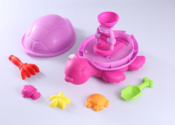 10 Pcs Hard Plastic Beach Sand Set Toys W / Vehicle Animal Molds Bucket Shovel 15 " supplier