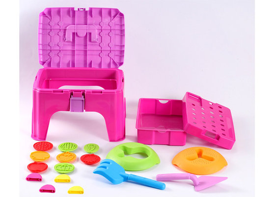 11 " Portable Trolley Cart Beach Sand Toys Set W / Big Storage Bucket 7 Pcs supplier