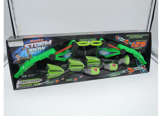 Fast Load Shooting Bow Set Kids Play Toys W / Whistle Sound Arrows 125 Feet supplier