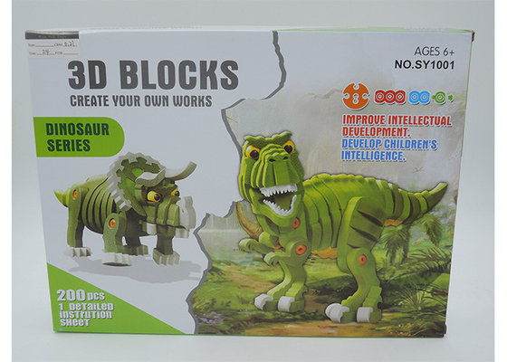 Educational DIY 3D Building Blocks Children's Play Toys 350 Pcs Tyrannosaurus supplier