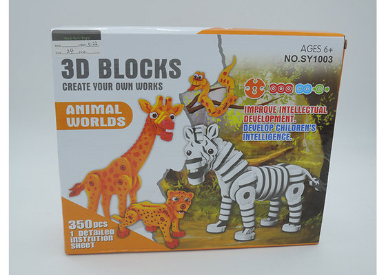 Educational DIY 3D Building Blocks Children's Play Toys 350 Pcs Tyrannosaurus supplier