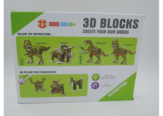Educational DIY 3D Building Blocks Children's Play Toys 350 Pcs Tyrannosaurus supplier