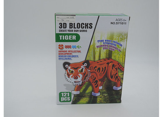 Soft EVA Foam DIY 3D Building Blocks Educational Toys 81 Pcs Zebra Tiger Horse Set supplier