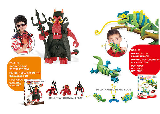 3D EVA Foam Building Blocks Children ' s Play Toys DIY Puzzle Game Build Transform supplier