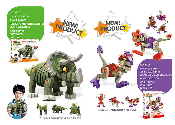 3D EVA Foam Building Blocks Children ' s Play Toys DIY Puzzle Game Build Transform supplier