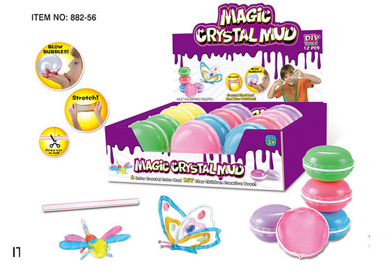 Blowable Transparent Crystal Mud 75g Indoor Childrens Toys Macaron Design Puple supplier