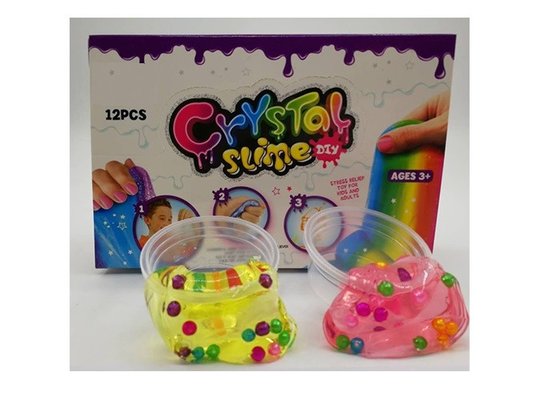Stress Relief Transparent Crystal Slime Mud Stretchy Soft Phthalate Free supplier