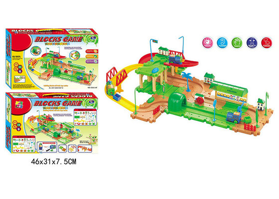 DIY Assembly Blocks Track Set Children's Play Toys Train Station Electric 29 " supplier