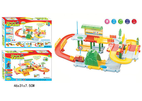 DIY Assembly Blocks Track Set Children's Play Toys Train Station Electric 29 " supplier