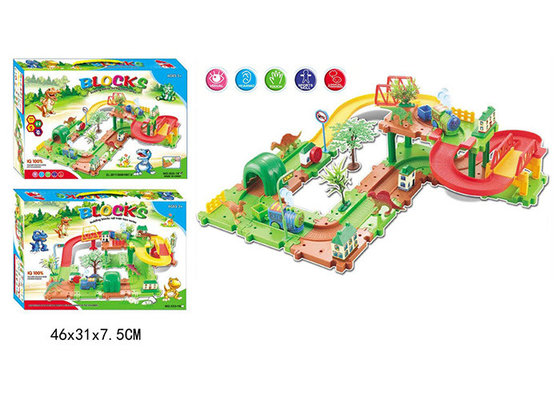 32 " Train Station Electric Play Toys For Children , DIY Assembly Blocks Track Set supplier