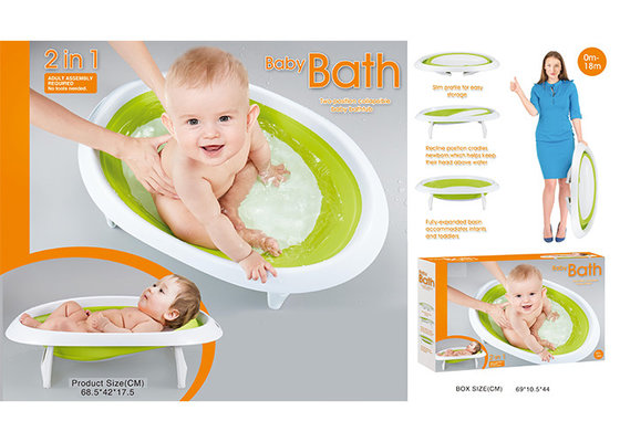 27 " Foldable Baby Bathtub Newborn Toys Green Pink Blue Gift 0 Month supplier