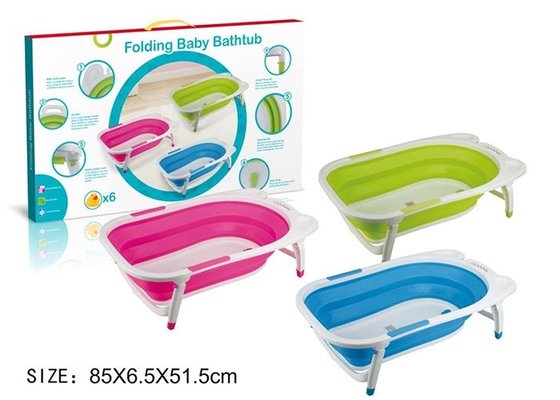 27 " Foldable Baby Bathtub Newborn Toys Green Pink Blue Gift 0 Month supplier