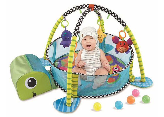 Portable Baby Gym Playmat Children's Play Toys W / Balls Protective Fence 30 Inch supplier