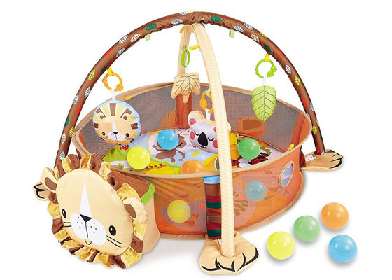 Portable Baby Gym Playmat Children's Play Toys W / Balls Protective Fence 30 Inch supplier