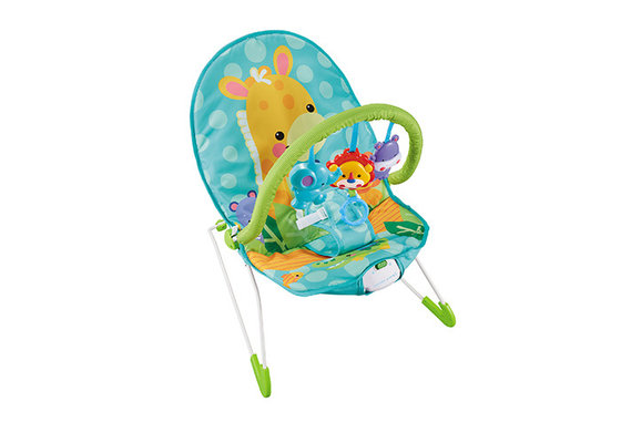 W / Vibration Green Blue Children's Play Toys / 21 " Musical Baby Bouncing Chair supplier