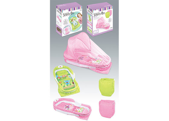 Foldable Convertable Baby Bed Children's Play Toys W / Music Extendable Length supplier