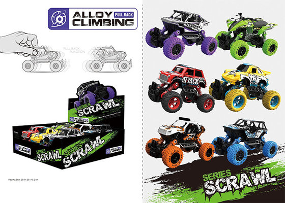 EN71 & 7P Cool Toys For Boys Alloy Vehicle Truck Pull Back Graffiti Painting supplier