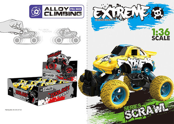 EN71 & 7P Cool Toys For Boys Alloy Vehicle Truck Pull Back Graffiti Painting supplier