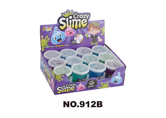 Safety 12 Color 3 Oz Children's Play Toys / Pressure Relieve Putty Crystal Slime Mud supplier