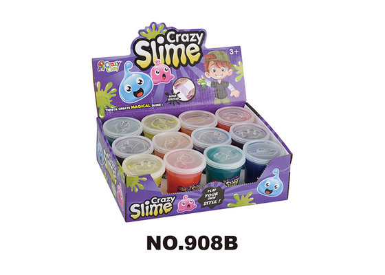 Safety 12 Color 3 Oz Children's Play Toys / Pressure Relieve Putty Crystal Slime Mud supplier