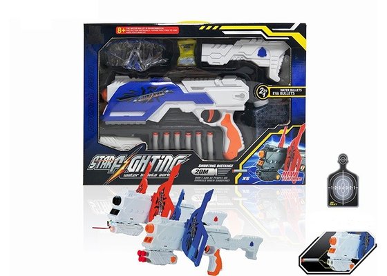 2 - In - 1 Powerful Shooting Gun Children's Play Toys W / 605 Water EVA Bullets supplier