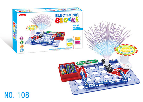 Electric Circuits Construction Building Blocks Toy / Diy Electronics Kits supplier