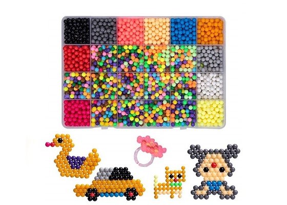 Arts And Crafts Water Spray Sticky Beads Kit DIY Jewel Educational 460 Pcs supplier