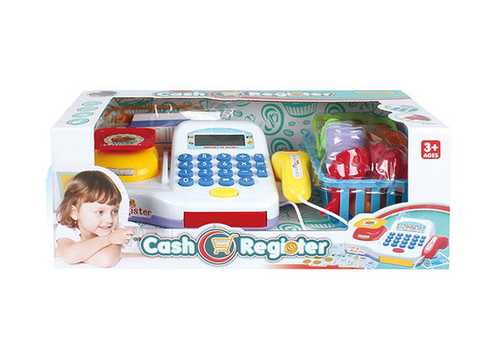 15 " Functional Basket Scale Children's Cash Register Toys Pink Color supplier