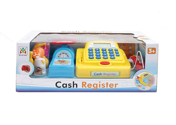 15 " Functional Basket Scale Children's Cash Register Toys Pink Color supplier