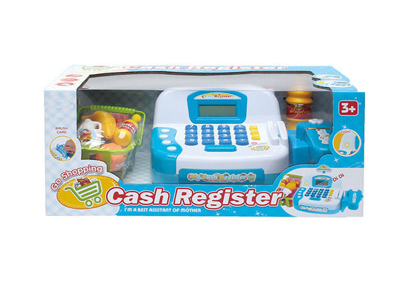 15 " Functional Basket Scale Children's Cash Register Toys Pink Color supplier